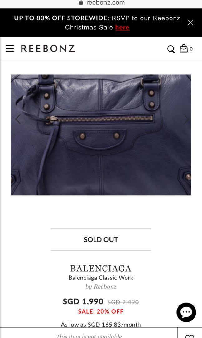 Balenciaga Classic Work Bag, Women's Fashion, Bags & Wallets, Cross ...