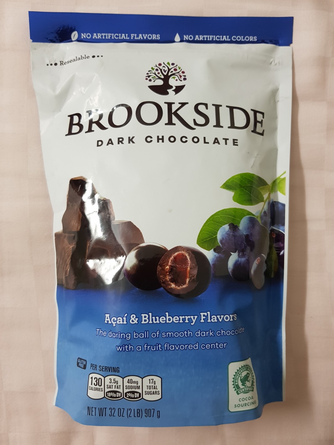 Brookside Dark Chocolate Acai & Blueberry Flavours, Food & Drinks ...