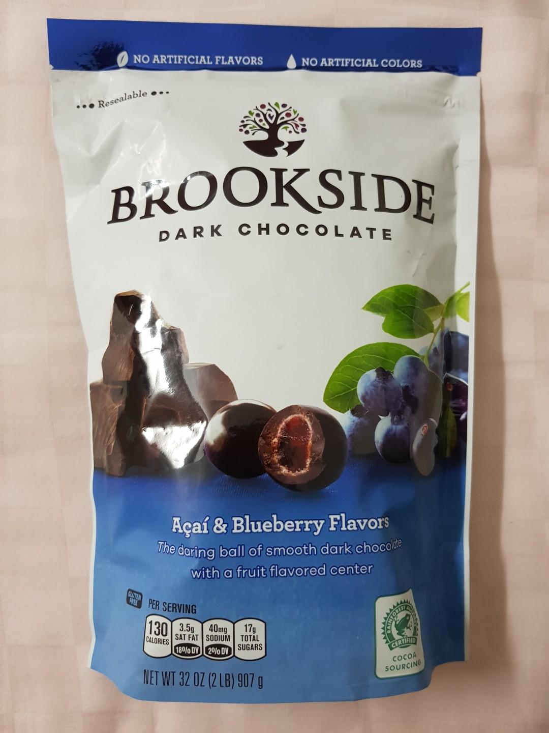 Brookside Dark Chocolate Acai & Blueberry Flavours, Food & Drinks ...