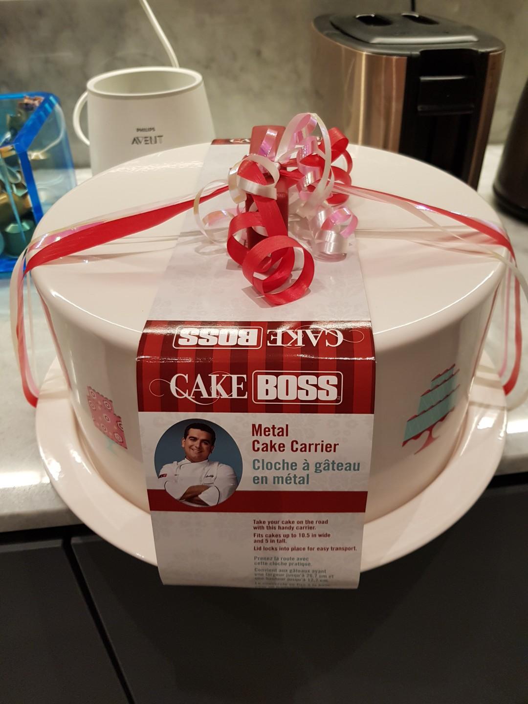 Cake Boss metal cake carrier, Furniture & Home Living, Kitchenware ...