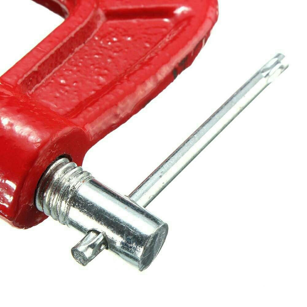 C/W Duty Clamping Pads Red Metal -100mm Clamp 25mm For G, Furniture ...