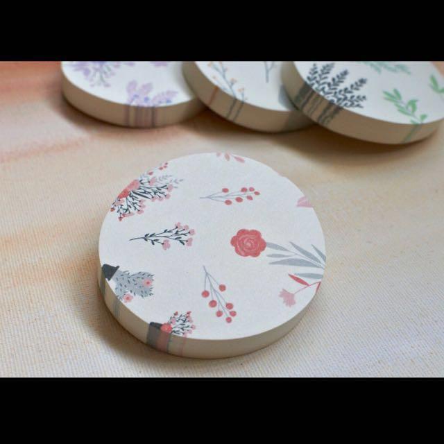 Floral Post-its, Hobbies & Toys, Stationery & Craft, Craft Supplies ...