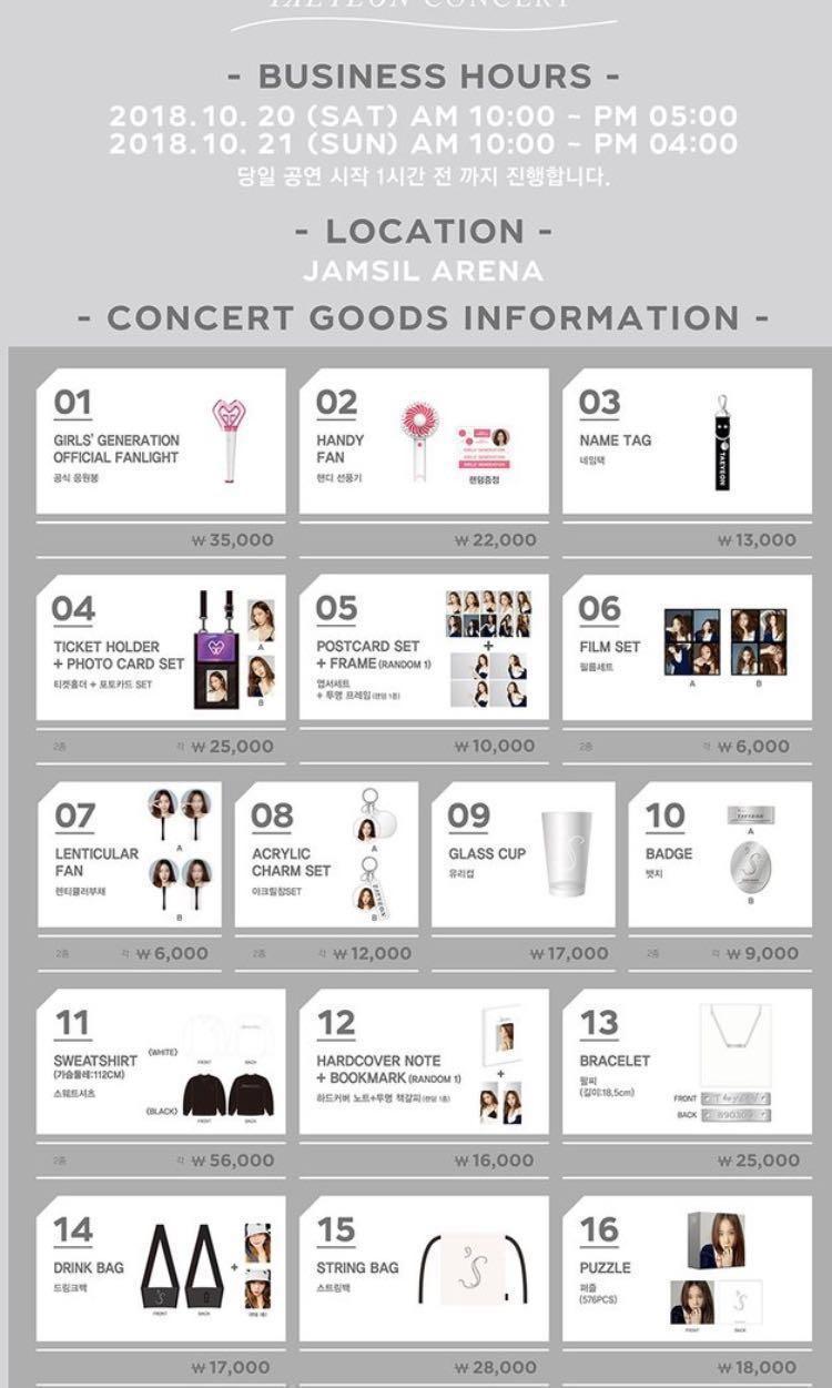 GIRLS’ GENERATION OFFICIAL LIGHTSTICK/ ‘S... TAEYEON CONCERT GOODS ...