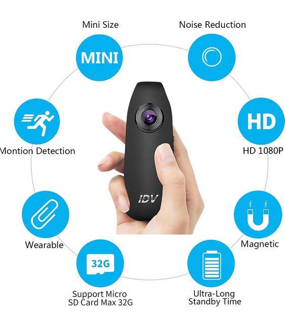IDV Body Camera / Hidden Spy Camera / Portable Clip Camera, Photography ...