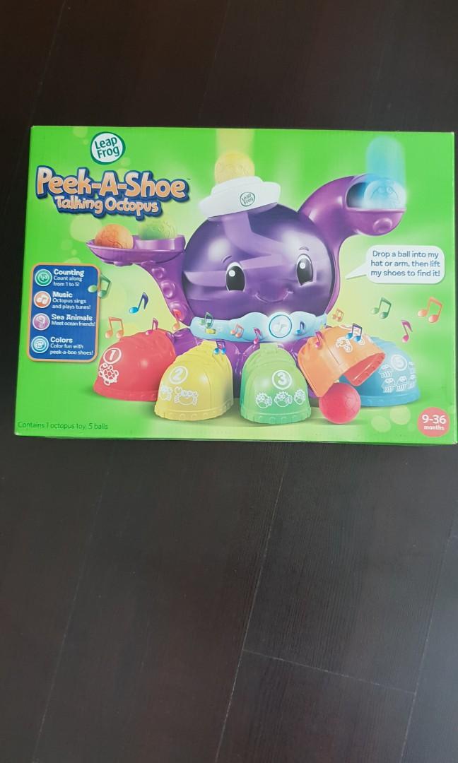 Leap frog peek-a-shoe talking octopus, Hobbies & Toys, Toys & Games on ...
