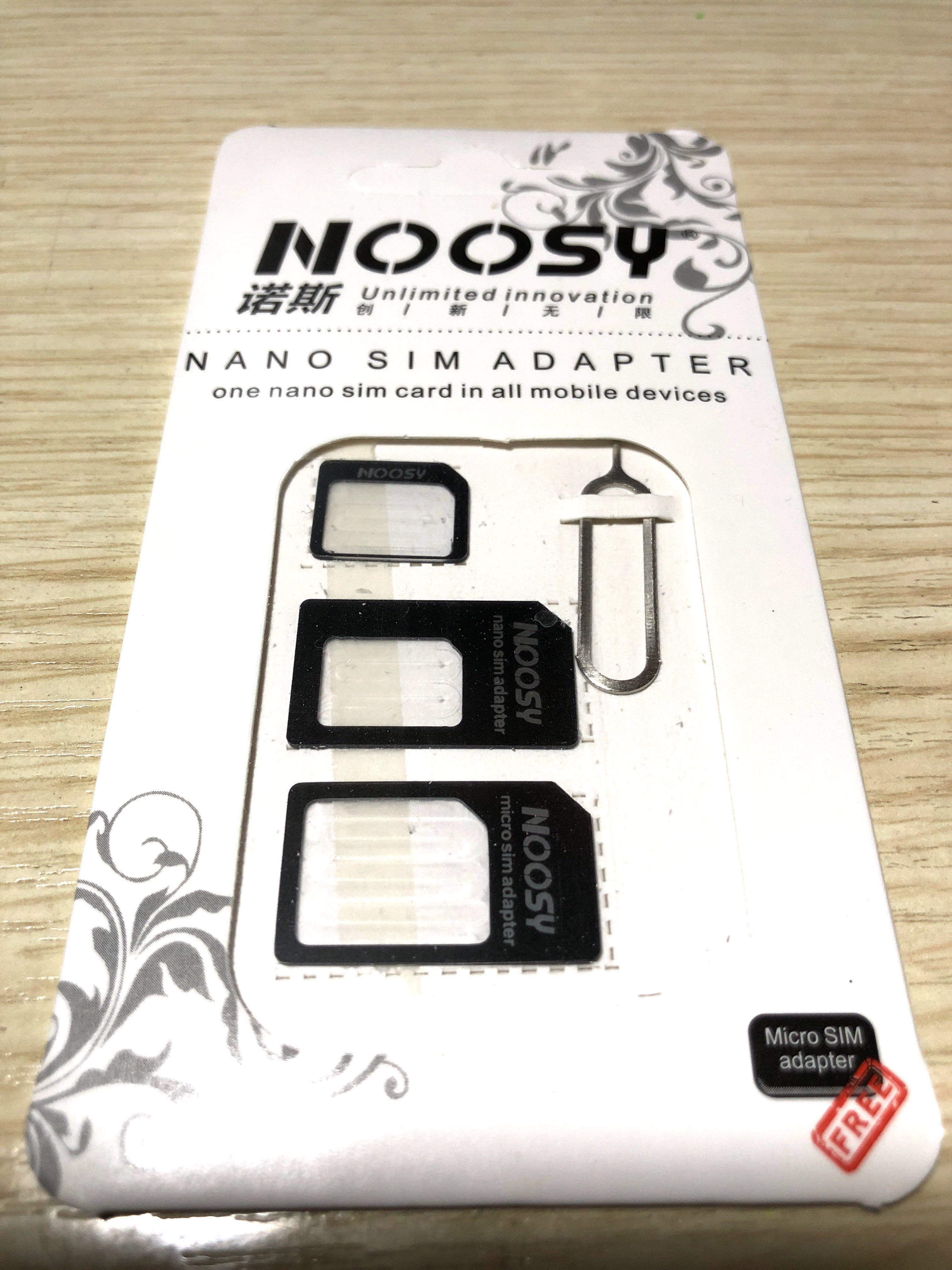 Nano sim adapter, 電腦＆科技, 電腦周邊及配件, 電腦線、轉接線及轉換器 - Carousell
