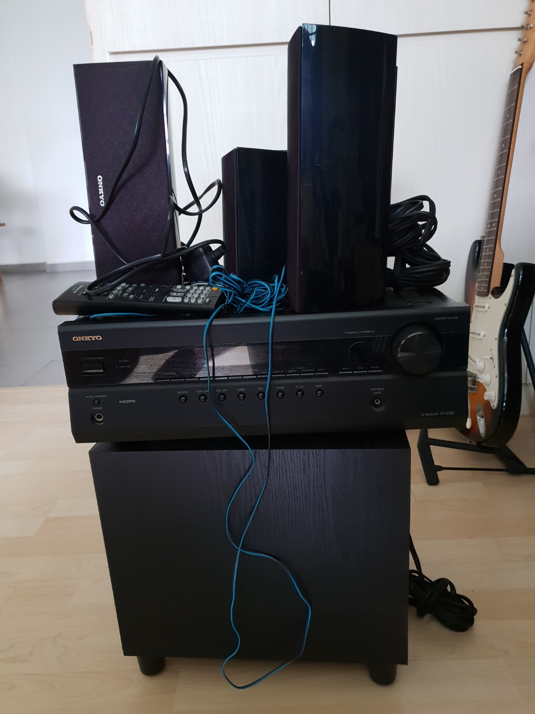 Onkyo HT -380 home theater system, Audio, Soundbars, Speakers & Amplifiers on Carousell