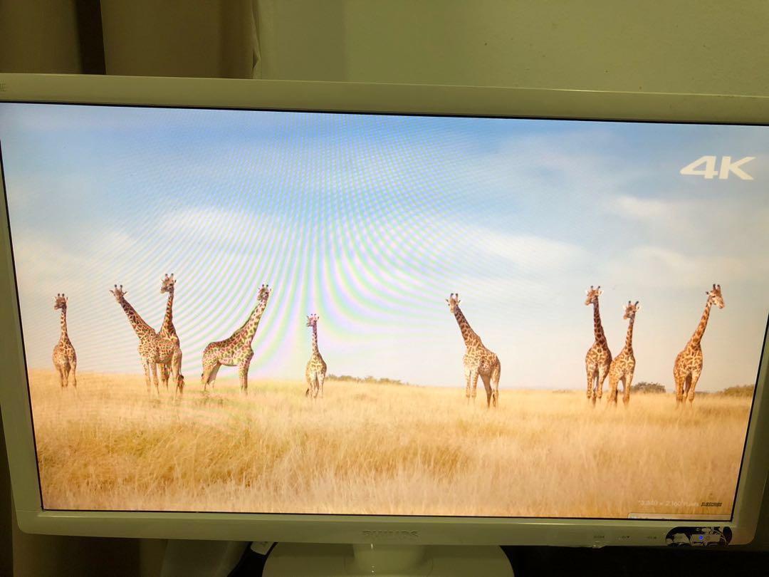 Philips 244E 24" Monitor, White colour, Used but Good Condition ...