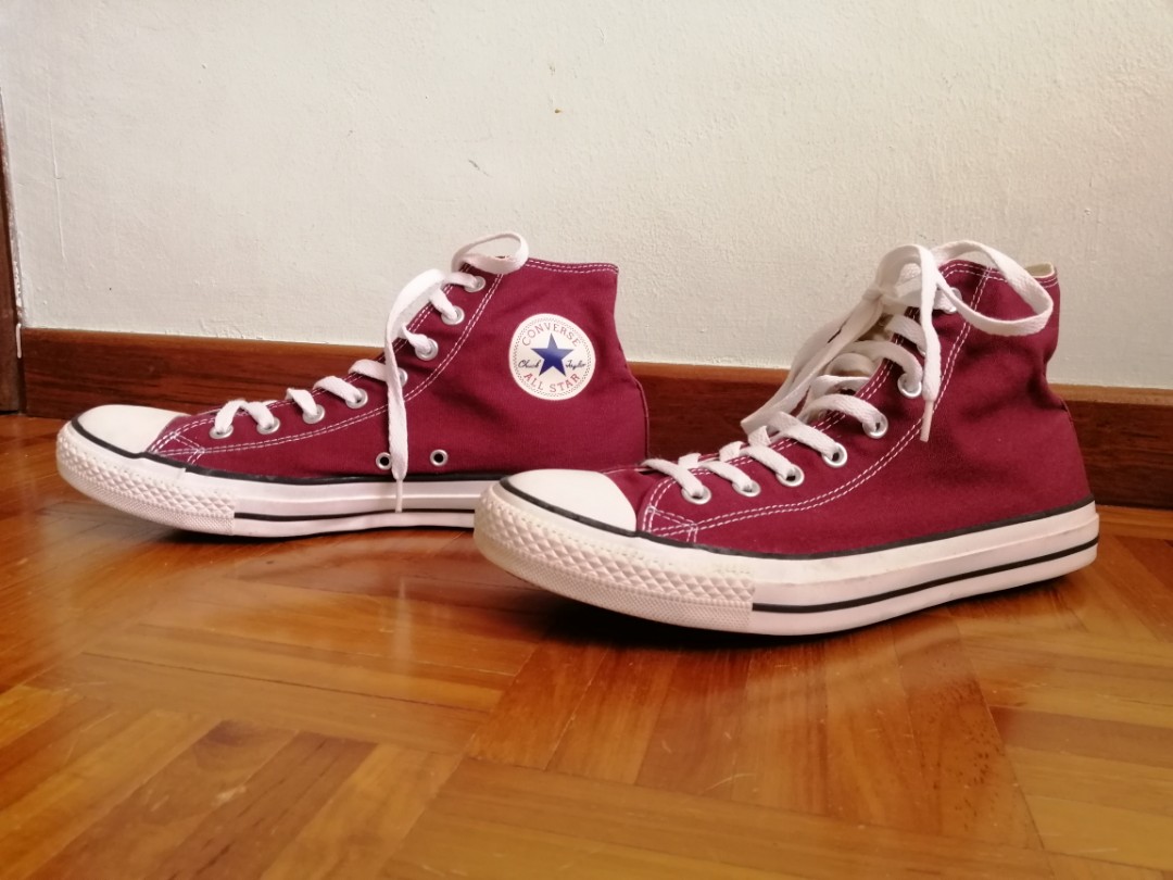 Pre - loved high cut converse sneakers, Men's Fashion, Footwear ...