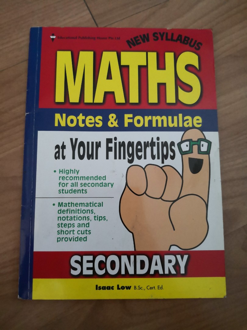 Secondary Math Notes & Formulae at your fingertips, Hobbies & Toys ...
