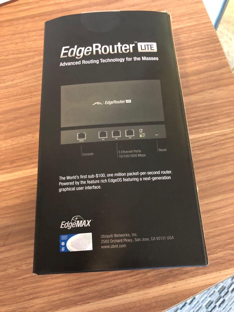 Ubiquiti EdgeRouter Lite, Electronics, Computer Parts & Accessories on ...