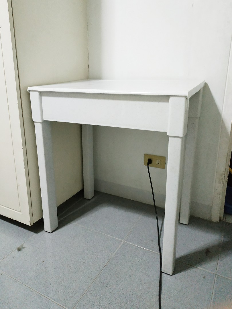 White Study Table with Compartment (Durable Plastic), Babies & Kids ...