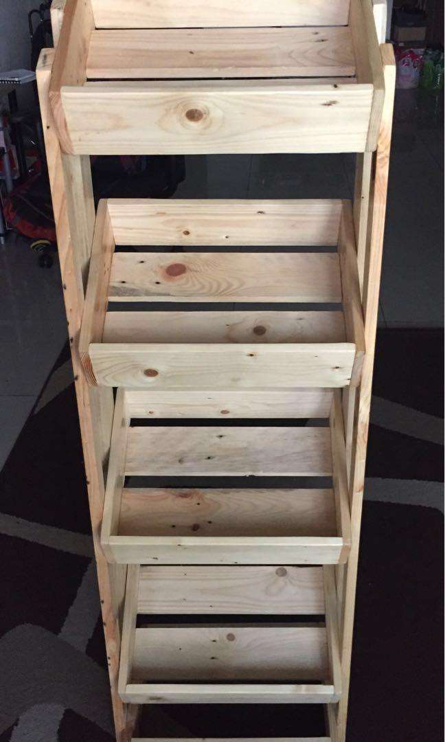 4 tier display rack, Furniture & Home Living, Furniture, Shelves ...