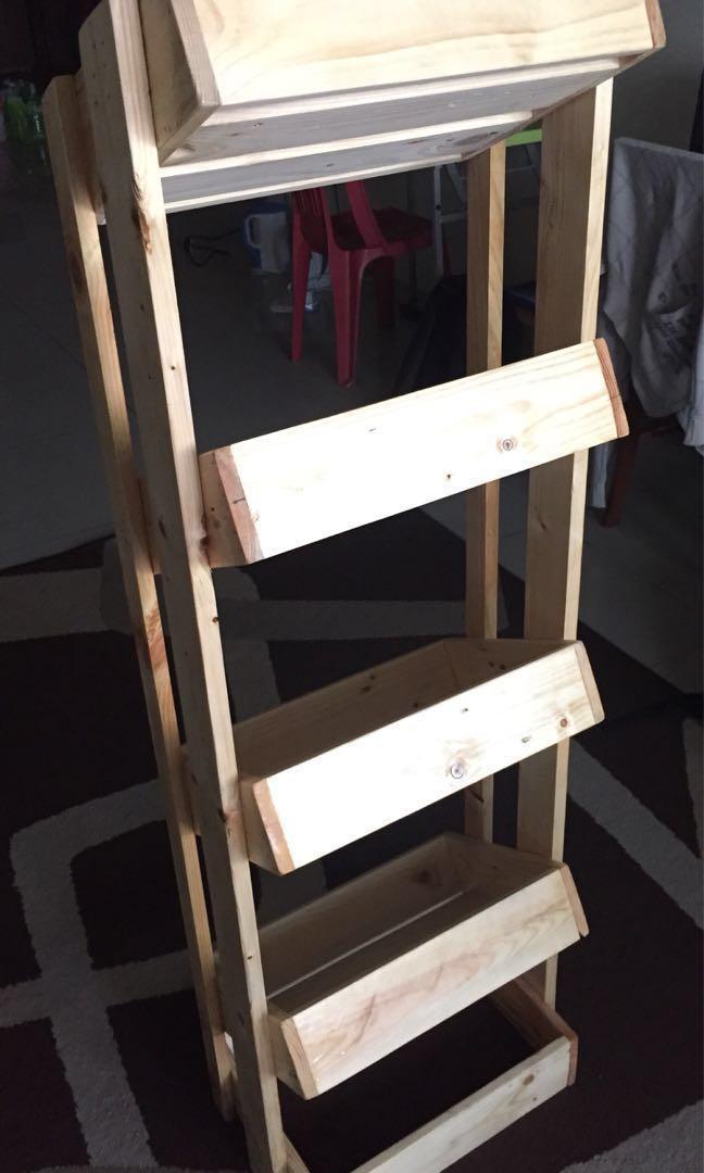 4 tier display rack, Furniture & Home Living, Furniture, Shelves ...