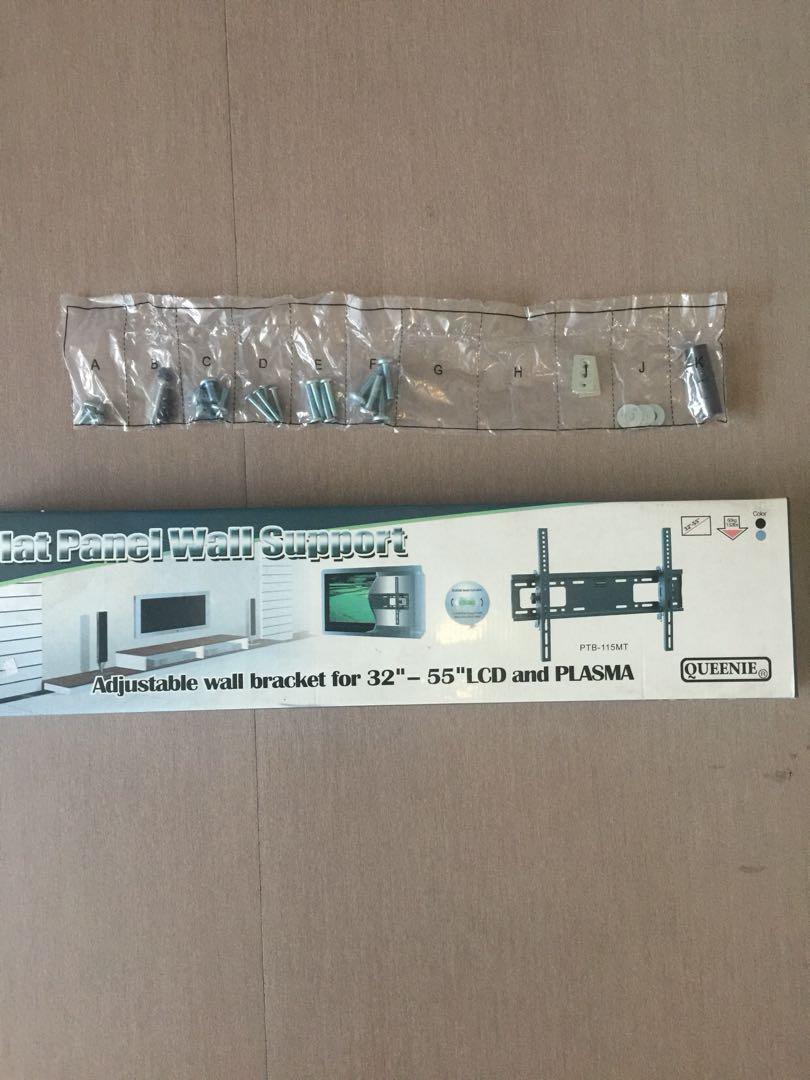 Adjustable wall bracket for 32”-55” LCD AND PLASMA TV, TV & Home Appliances, TV & Entertainment ...