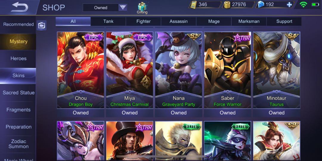 ALPHA EPIC SKIN MOBILE LEGEND MYTHIC GLORY ACCOUNT , Video Gaming ...