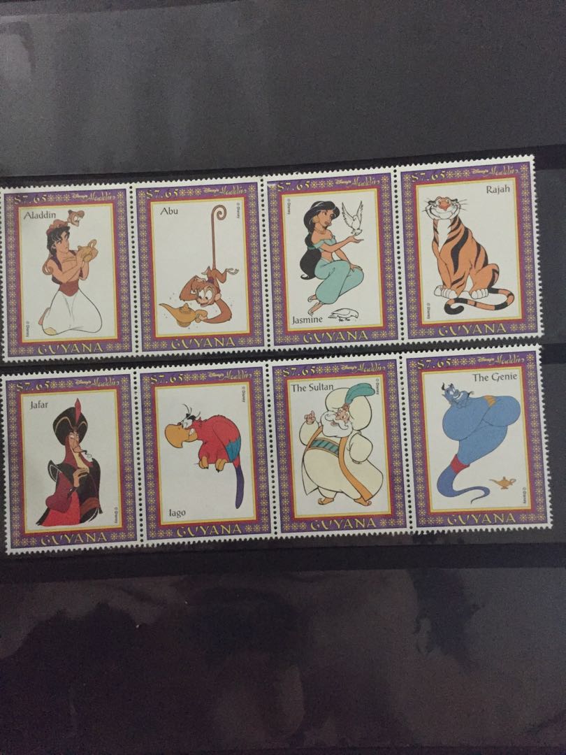 Disney Aladdin Stamps - Guyana, Hobbies & Toys, Memorabilia ...