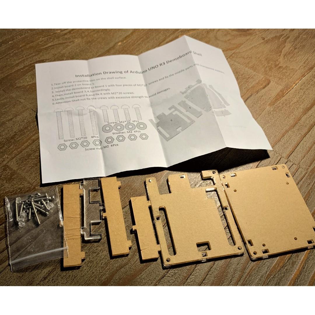 DURABLE TRANSPARENT Arduino Uno Acrylic CASE - Great Enclosure for PROTECTION !!!PRICE DROP ...