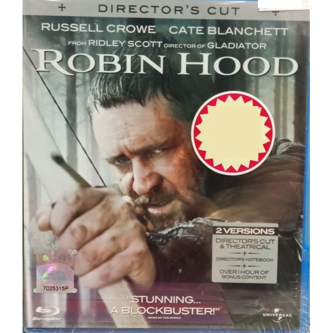 English Movie Robin Hood Blu-Ray, Hobbies & Toys, Music & Media, CDs ...