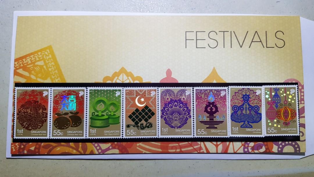 Festivals Of Singapore Stamp Booklet, Hobbies & Toys, Memorabilia ...