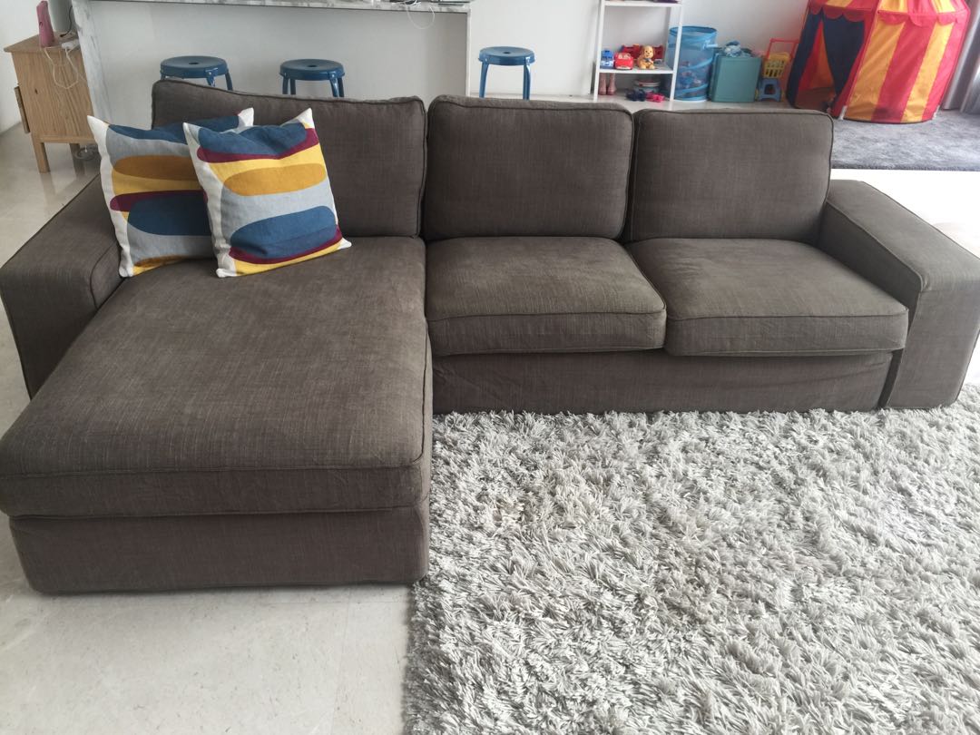 Ikea KIVIK 3 seater lounge, Furniture & Home Living, Furniture, Sofas ...