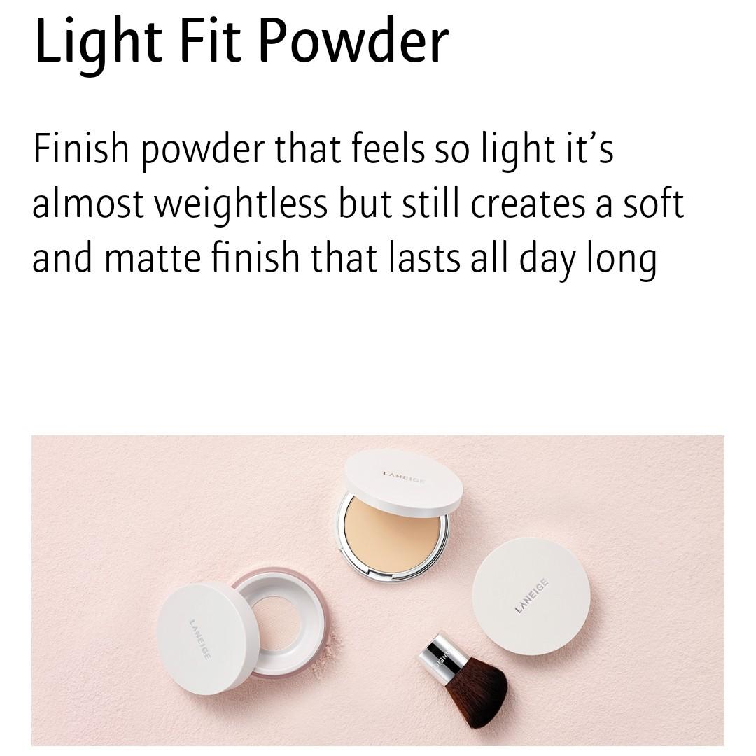 Laneige Light Fit Powder, Beauty & Personal Care, Face, Makeup on Carousell