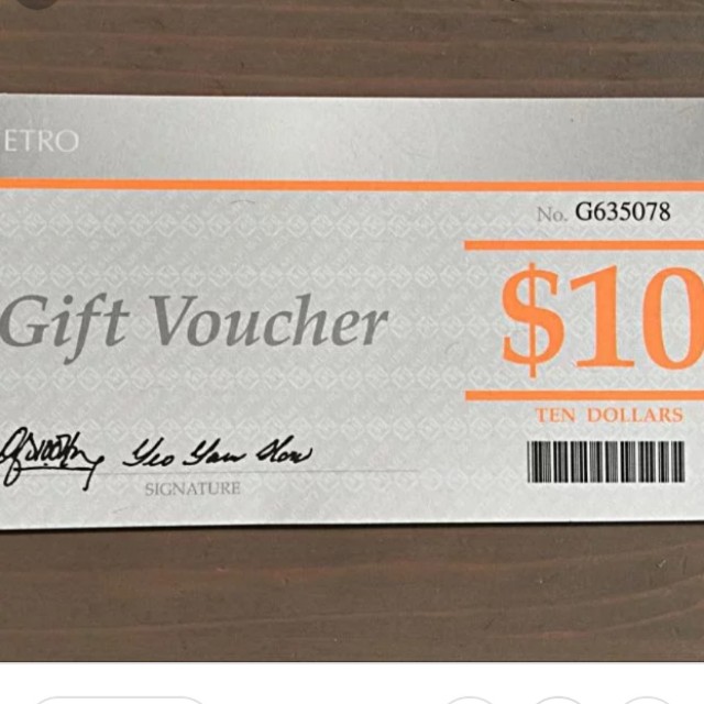 Metro voucher, Entertainment, Gift Cards & Vouchers on Carousell