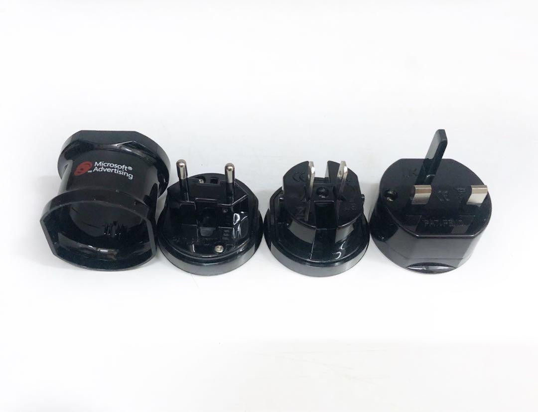 Microsoft Travel Universal Adapter 旅遊萬用轉插器, 電腦＆科技, 電腦周邊及配件, 電腦線、轉接線及轉換器 ...
