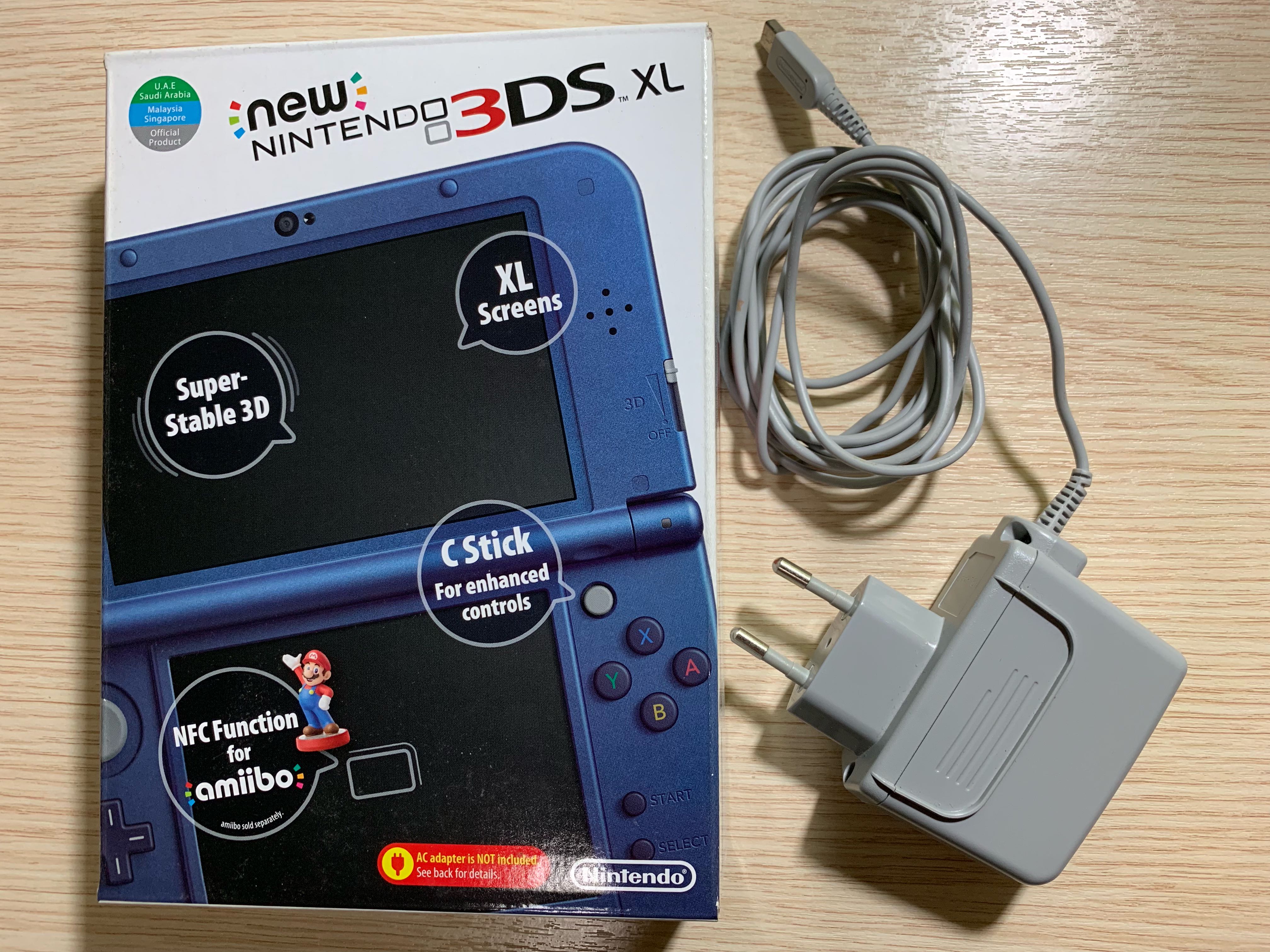Nintendo 3DS XL (Metallic Blue), Video Gaming, Video Game Consoles ...