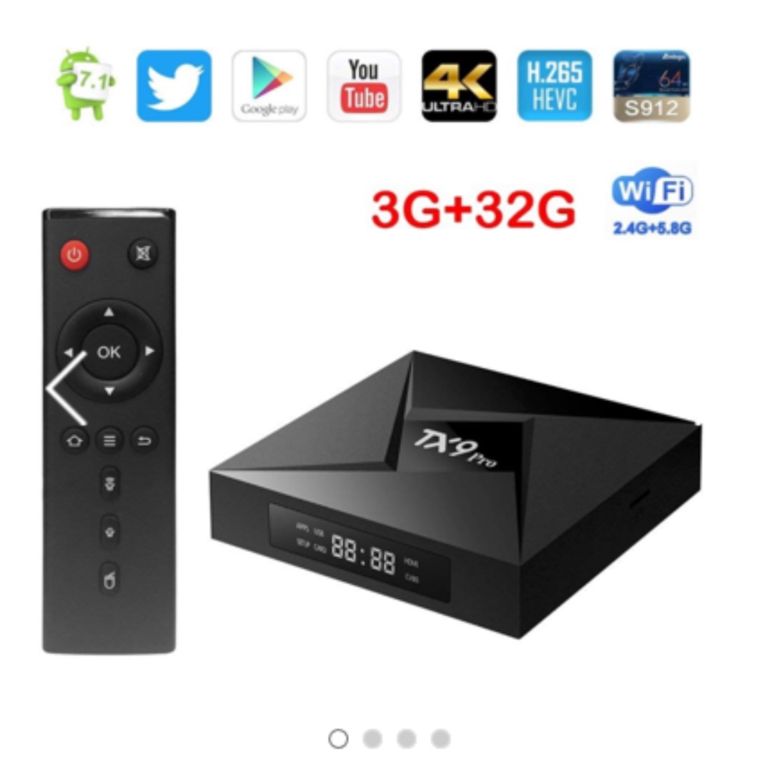 P11 TX9 Pro TV Box Android 7.1 3GB RAM 32GB ROM 4K H.265 WiFi 2.4GHz/5 ...