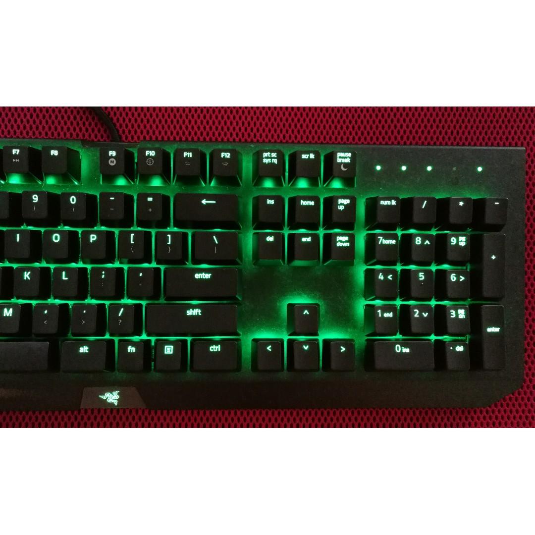 Razer Blackwidow X Ultimate mechanical gaming keyboard Green backlight ...