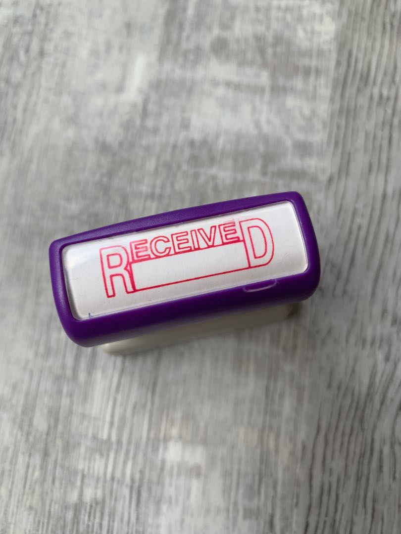 Received chop, Hobbies & Toys, Stationery & Craft, Stationery & School ...