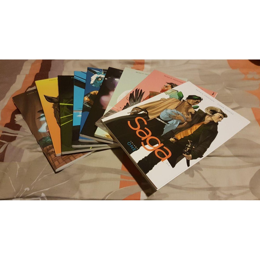 Saga Vol 1-9 TPB, Hobbies & Toys, Books & Magazines, Comics & Manga on ...