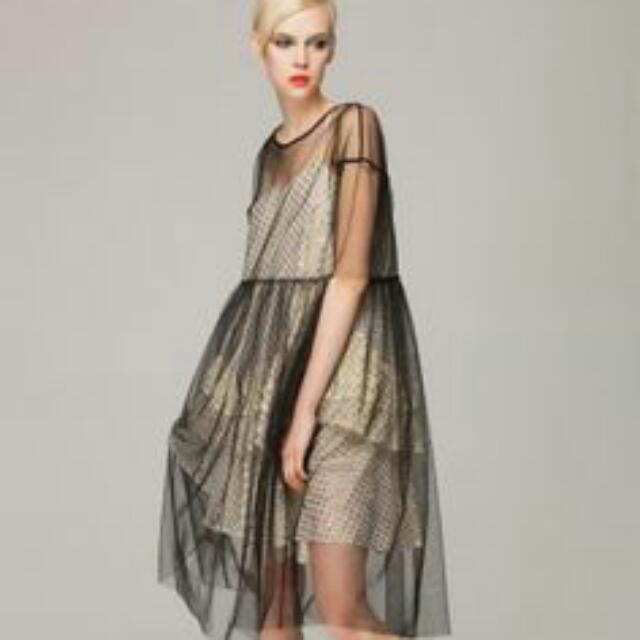 Transparant Dress Tile, Fesyen Wanita, Pakaian Wanita, Baju Luaran di ...