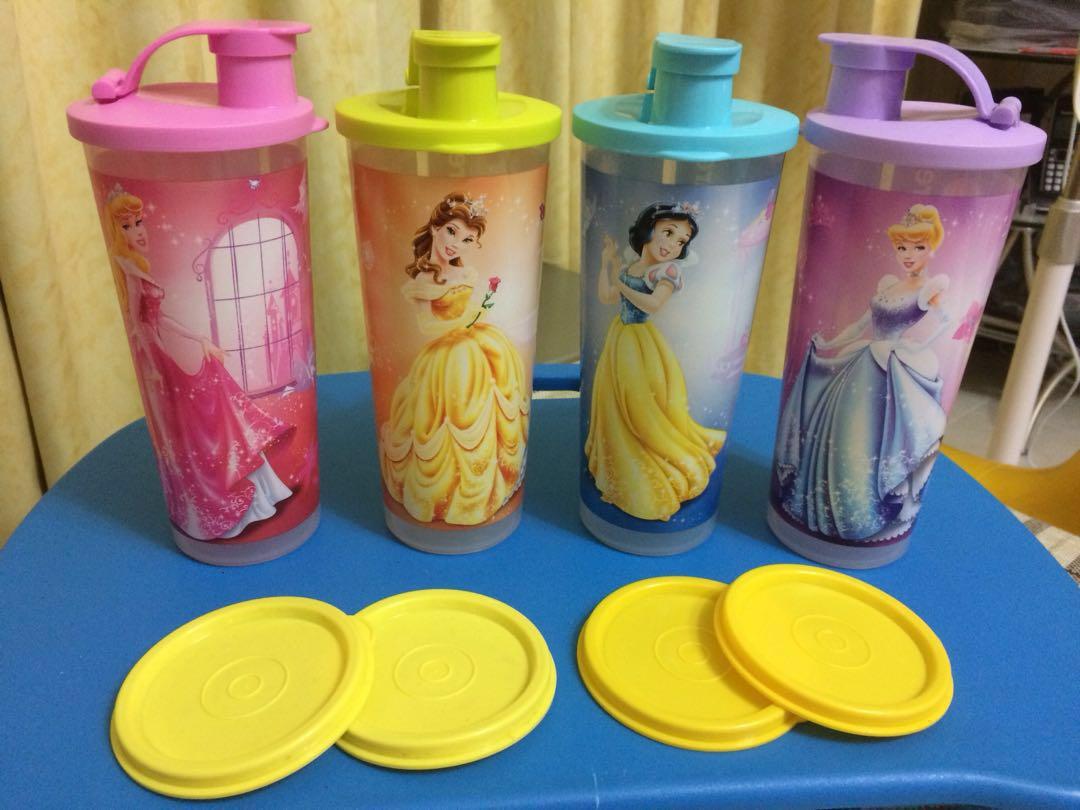 Tupperware Disney Princess Eco Tumbler Set, Furniture & Home Living ...