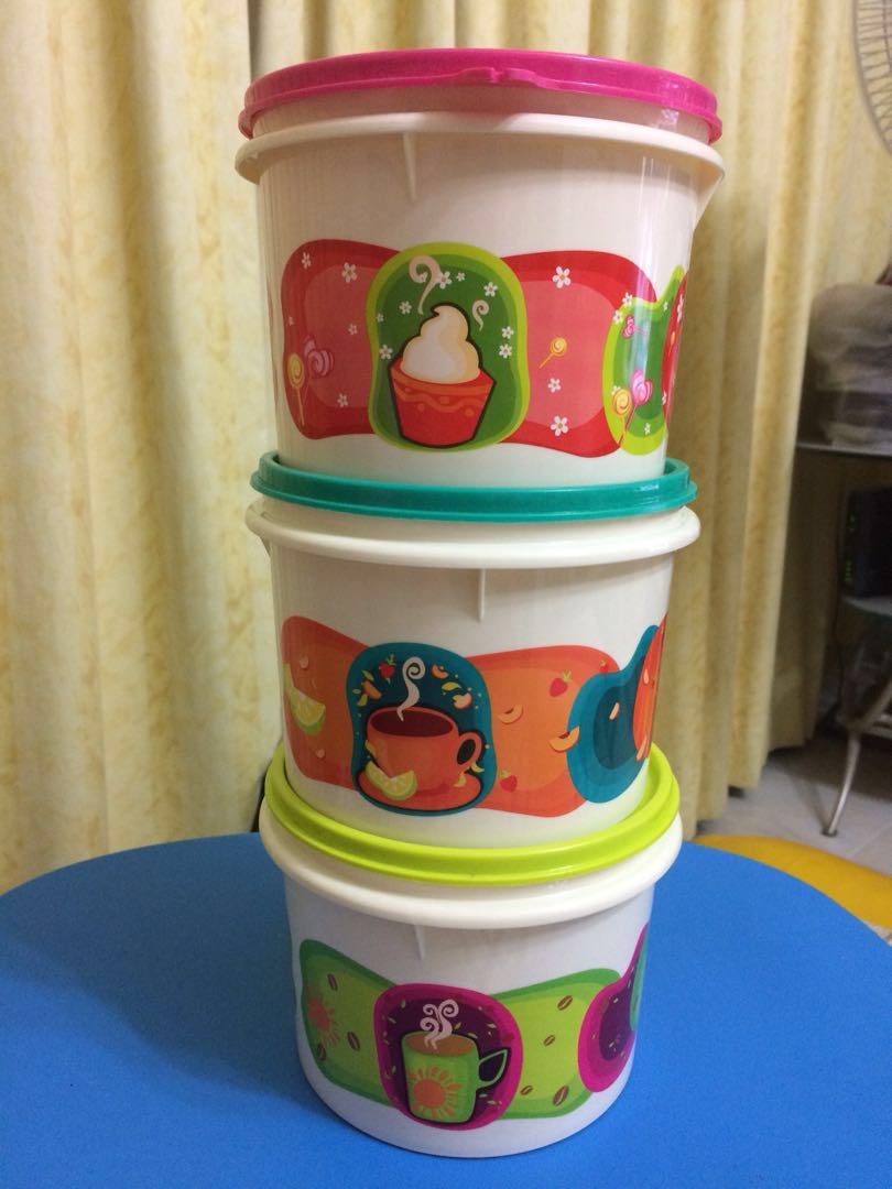 Tupperware Snack N Stack Set [Limited Edition], Furniture & Home Living ...