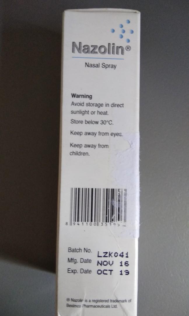 Brand new Nazolin Nasal Spray 0.05%, Health & Beauty, Face & Skin Care ...