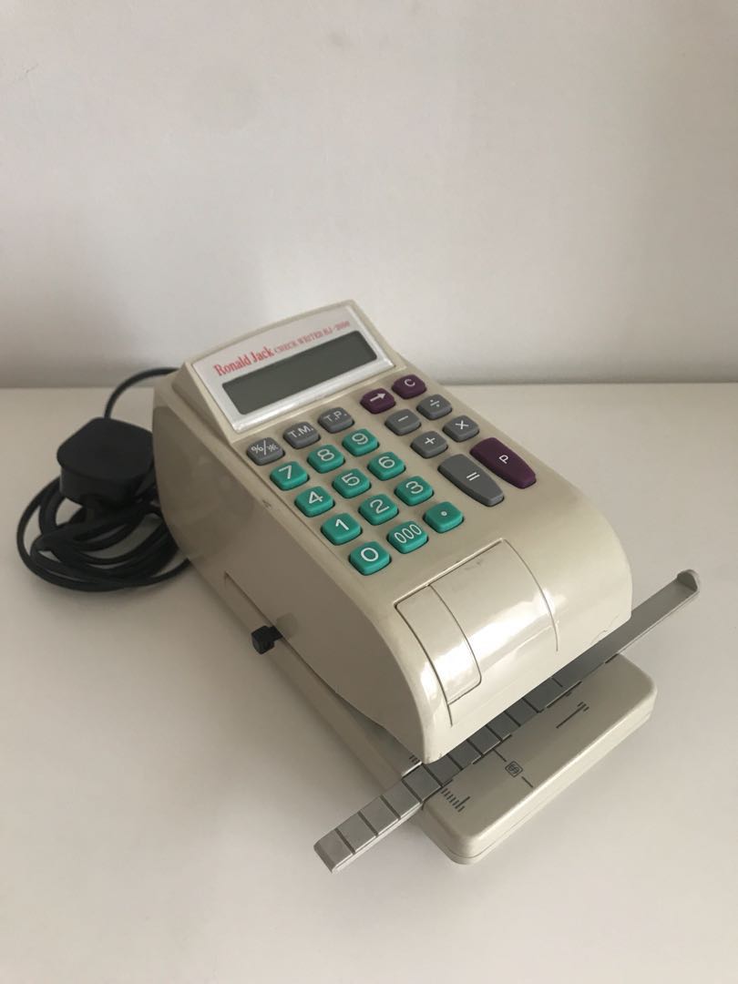 Cheque writer RJ-2000, Computers & Tech, Parts & Accessories ...