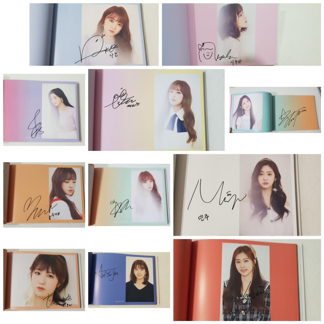 izone signed album iz*one, Hobbies & Toys, Memorabilia & Collectibles ...