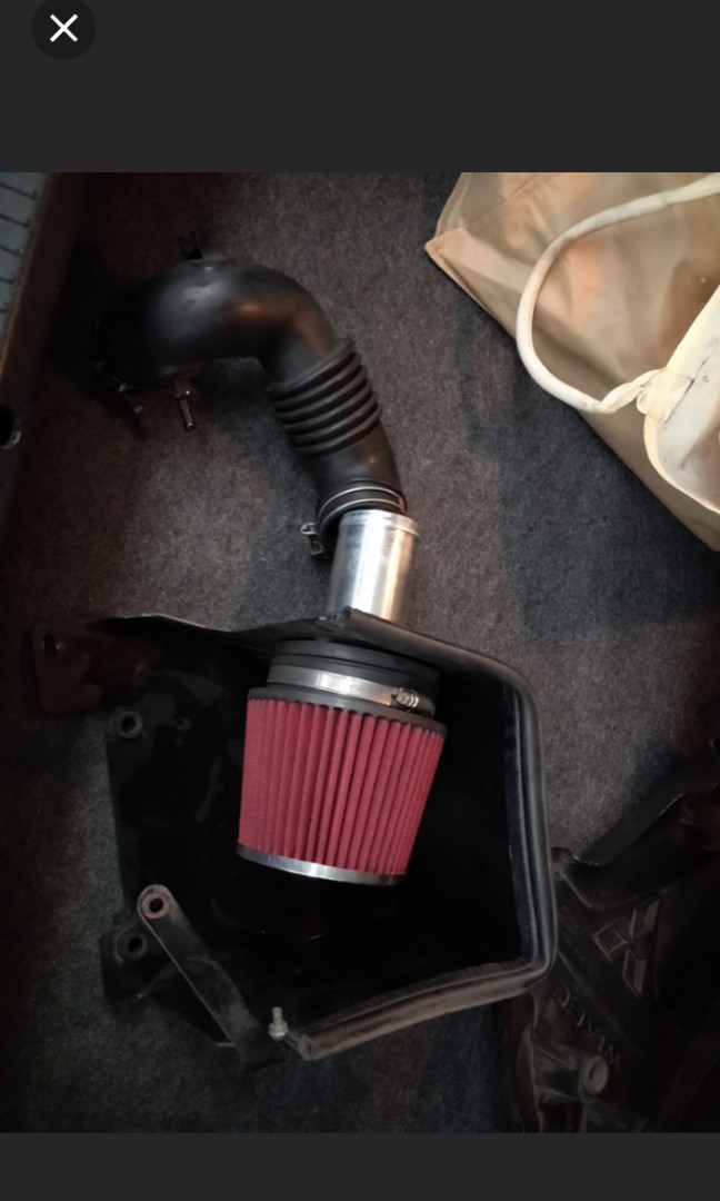 Lancer ex.Simota open pod filter together with heat shield., Car ...