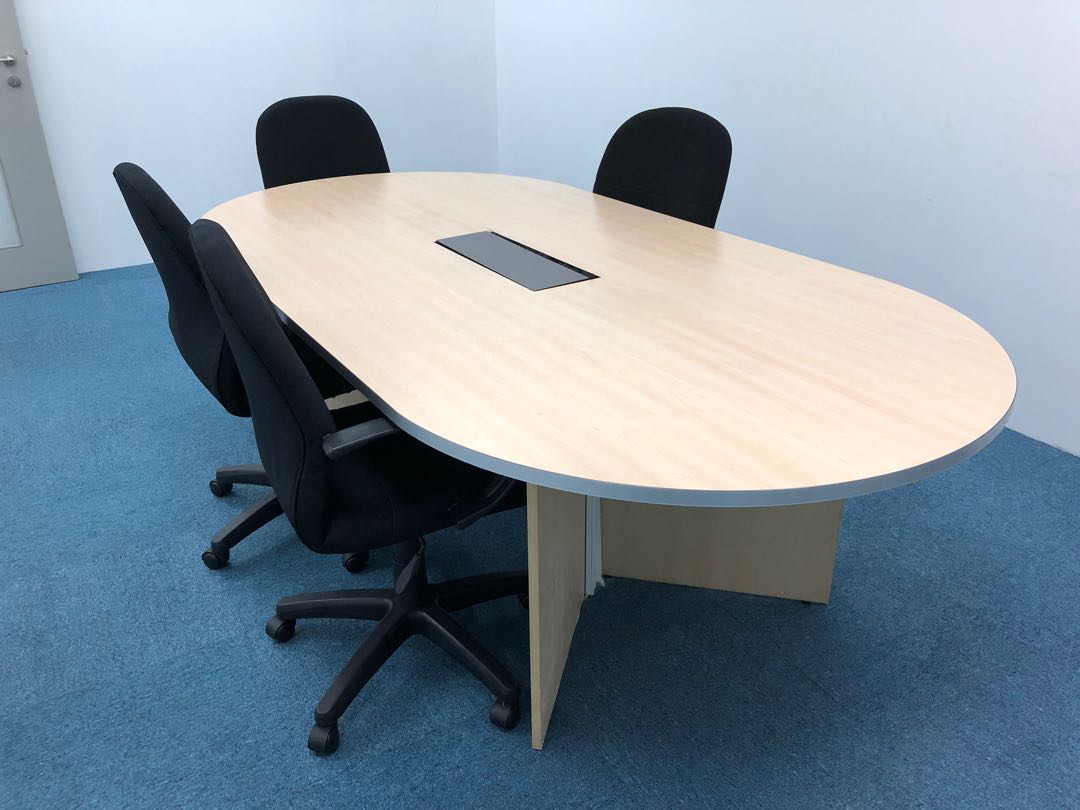 Meeting Room table : 2.4m (L) x 1.2m (W) x 0.75m (H), Furniture & Home ...