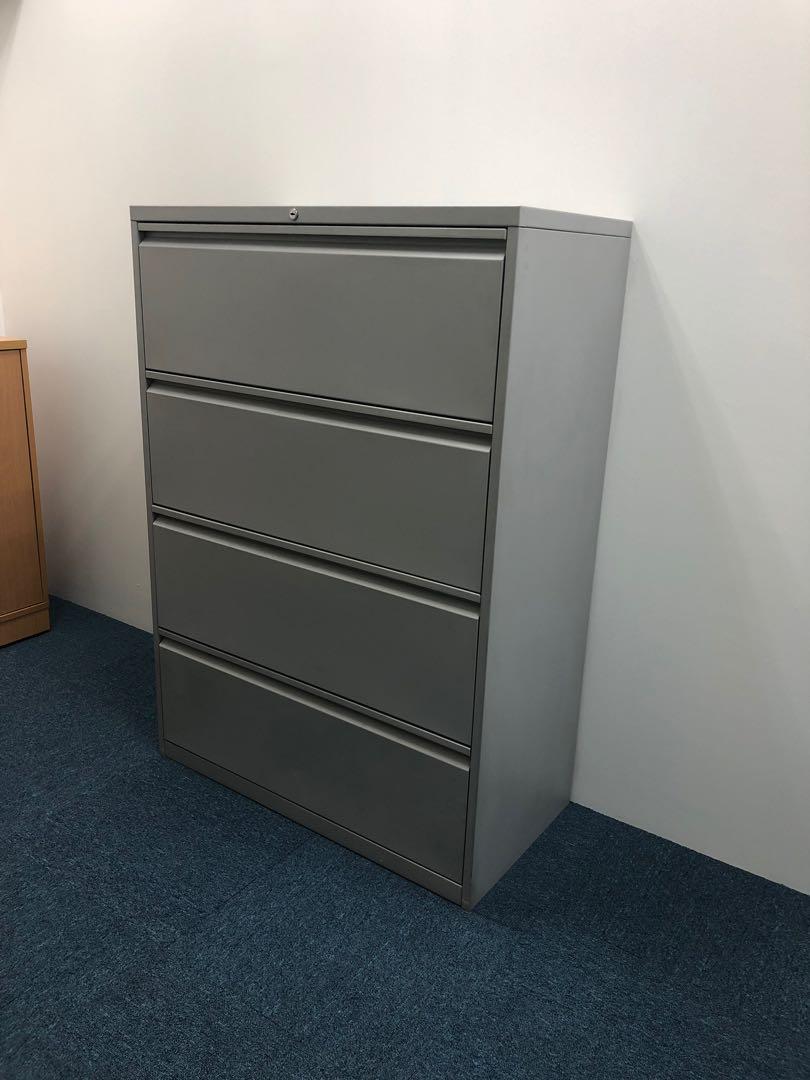 Metal Drawer cabinet (90cm width x 45cm depth x 128cm ht), Furniture ...