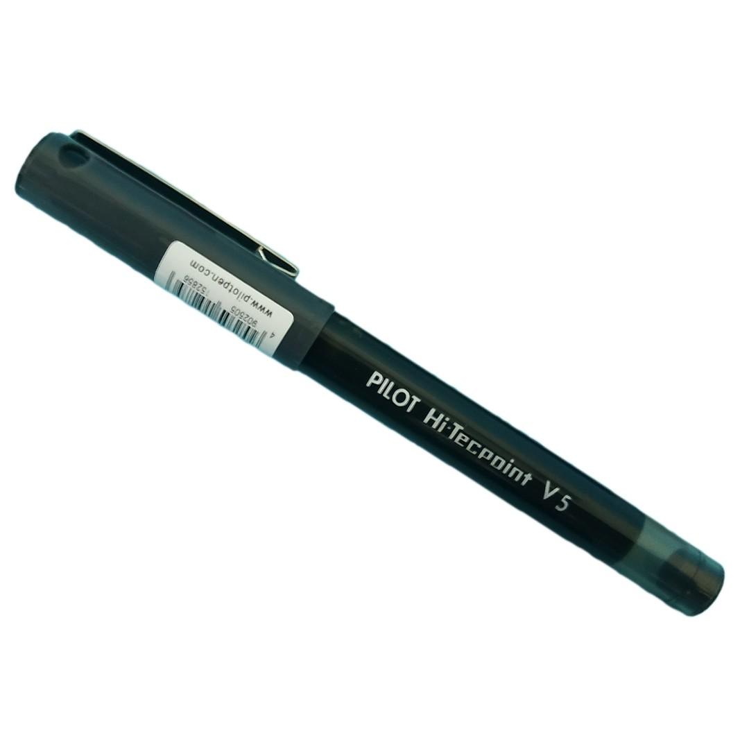 PILOT SIGN pen Hi-Tecpoint V5 black, red , blue, Hobbies & Toys ...