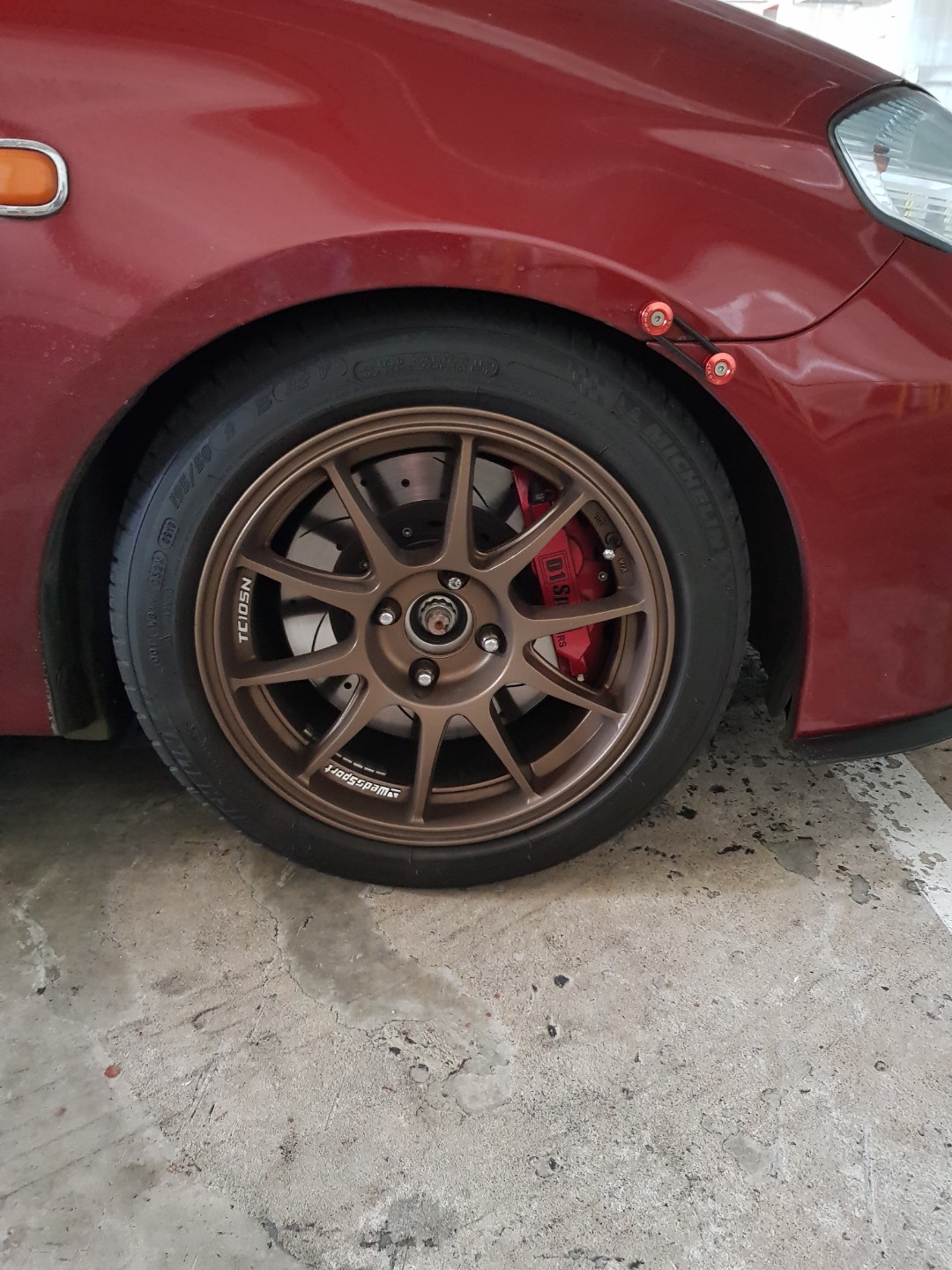 Tc105n rims, Car Accessories, Tyres & Rims on Carousell