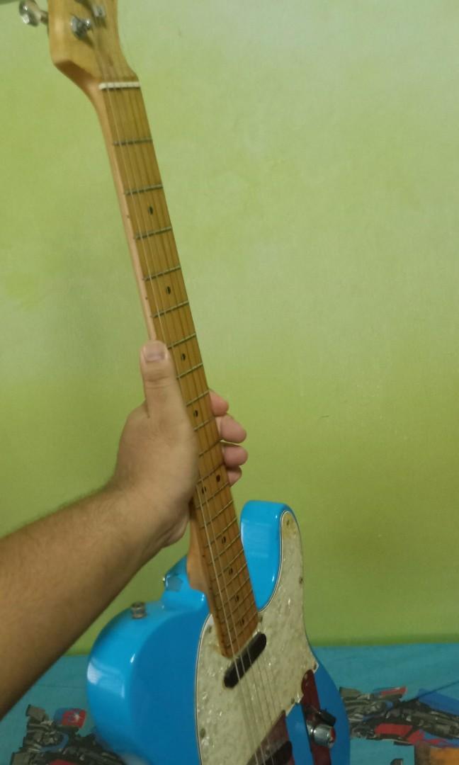 Sky Blue Fender Squier Telecaster, Music & Media, Music Instruments on ...