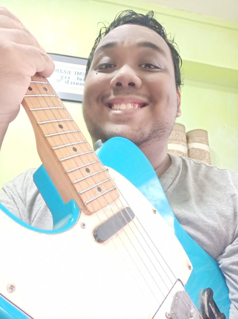 Sky Blue Fender Squier Telecaster, Music & Media, Music Instruments on ...
