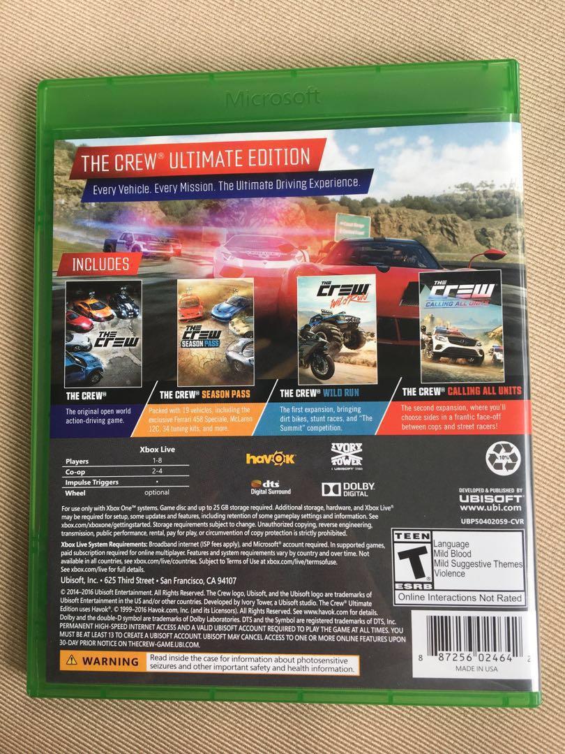 The Crew Ultimate Edition, Video Gaming, Video Games, Xbox on Carousell