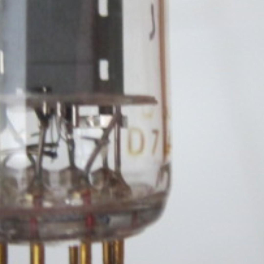 valvo 6201 ecc81 12at7 gold pin hamburg factory D code good pair tubes ...