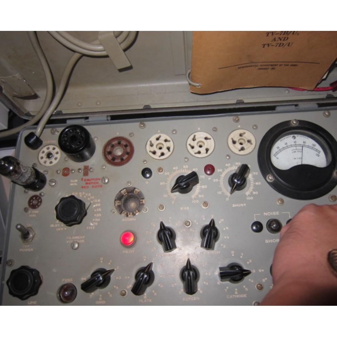 valvo 6201 ecc81 12at7 gold pin hamburg factory D code good pair tubes ...