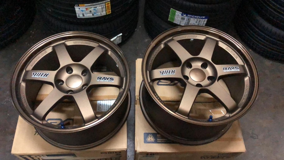 Volk Racing TE37, Car Accessories, Tyres & Rims on Carousell